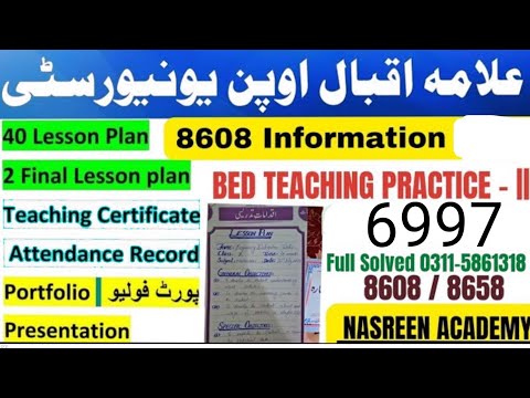 8608 Lesson plan solution 2023 | 40 Lesson plan 8608 | 8608 portfolio ...
