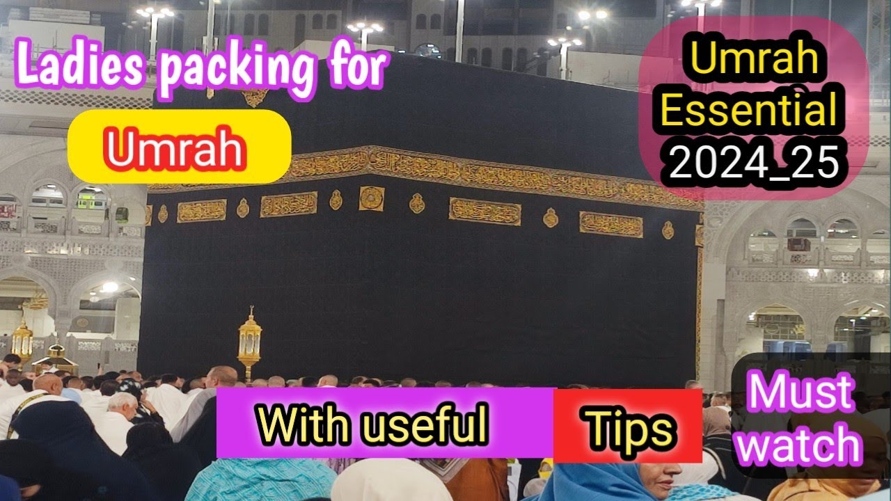 What To Pack For Umrah For Ladies / Umrah Packing List 2024-25 / Umrah ...