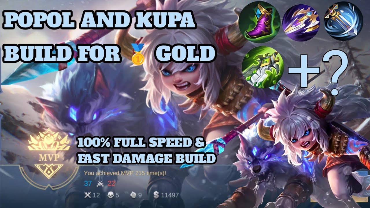 POPOL AND KUPA MOBILE LEGENDS BANG BANG😂| POPOL AND KUPA SPEED AND FAST ...