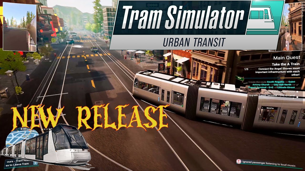 Tram Simulator Urban Transit First Look Gameplay Walkthrough - YouTube