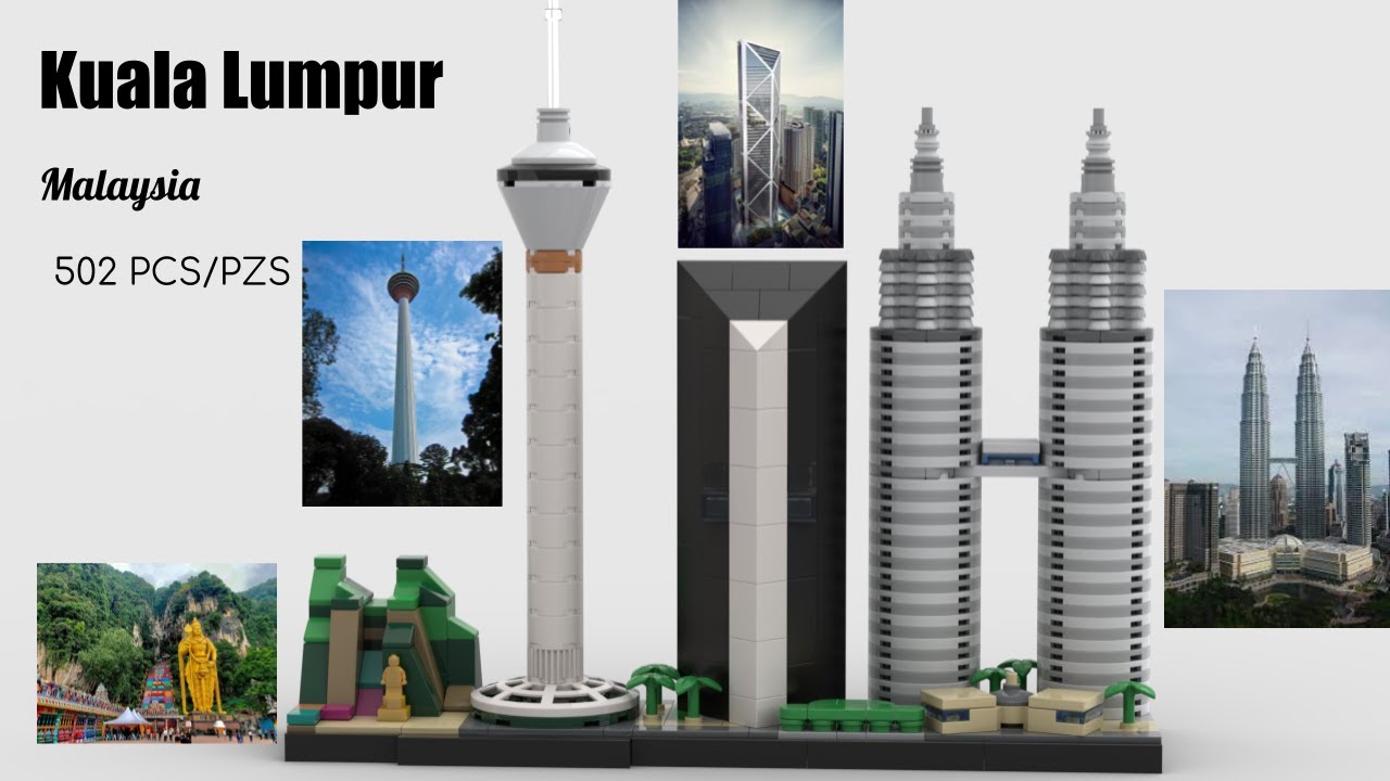 I Built Kuala Lumpur with LEGOS! Lego custom architecture - YouTube