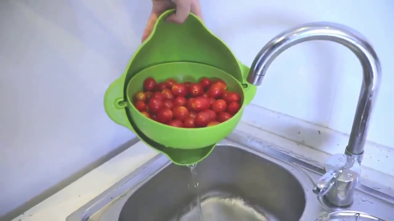 Kitchen Emphasis - Multi Function Kitchen Strainer Double Drain Basket ...
