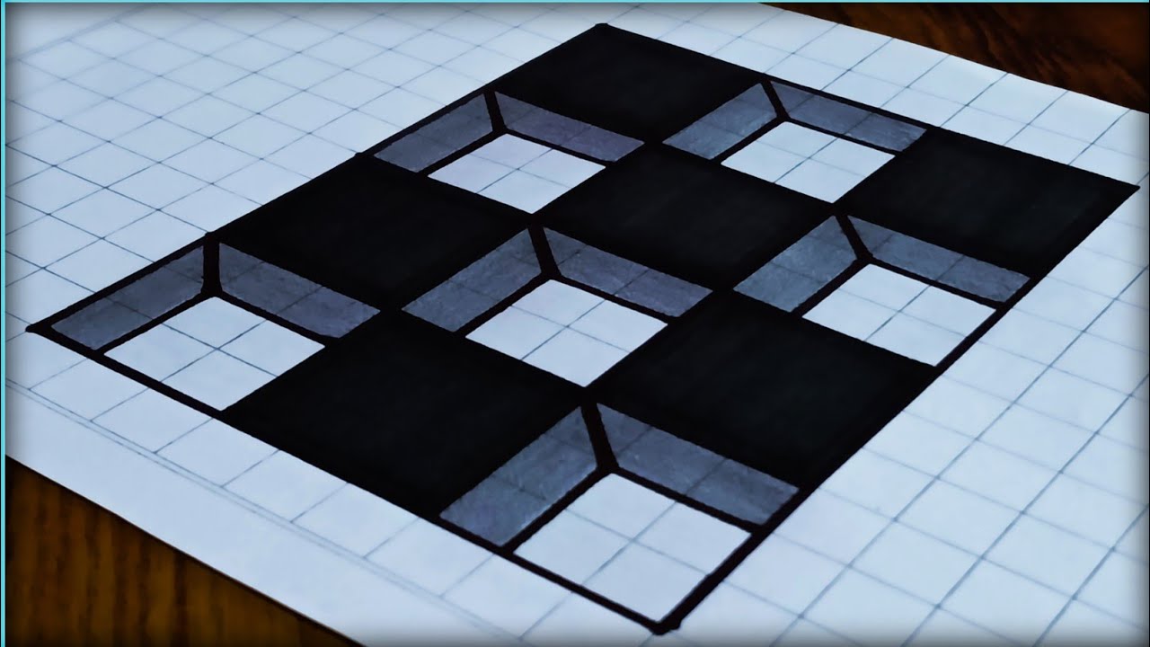 How to Draw 3D Art Illusion Easy Pencil 3D Art Tutorial Step by Step ...