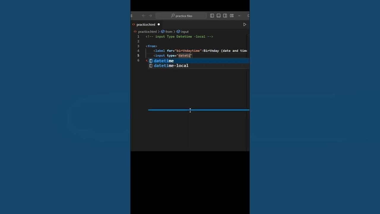 Input Type Datetime Local Html Htmlcoding Webdesign Code Webdevelopment 