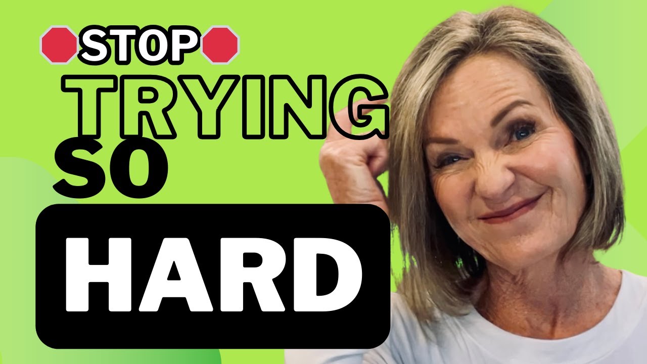 🛑STOP TRYING SO HARD 🛑 You don't have to be PERFECT!🛑 ...