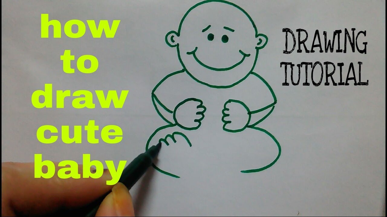 How to draw cute baby | drawing for kids - YouTube