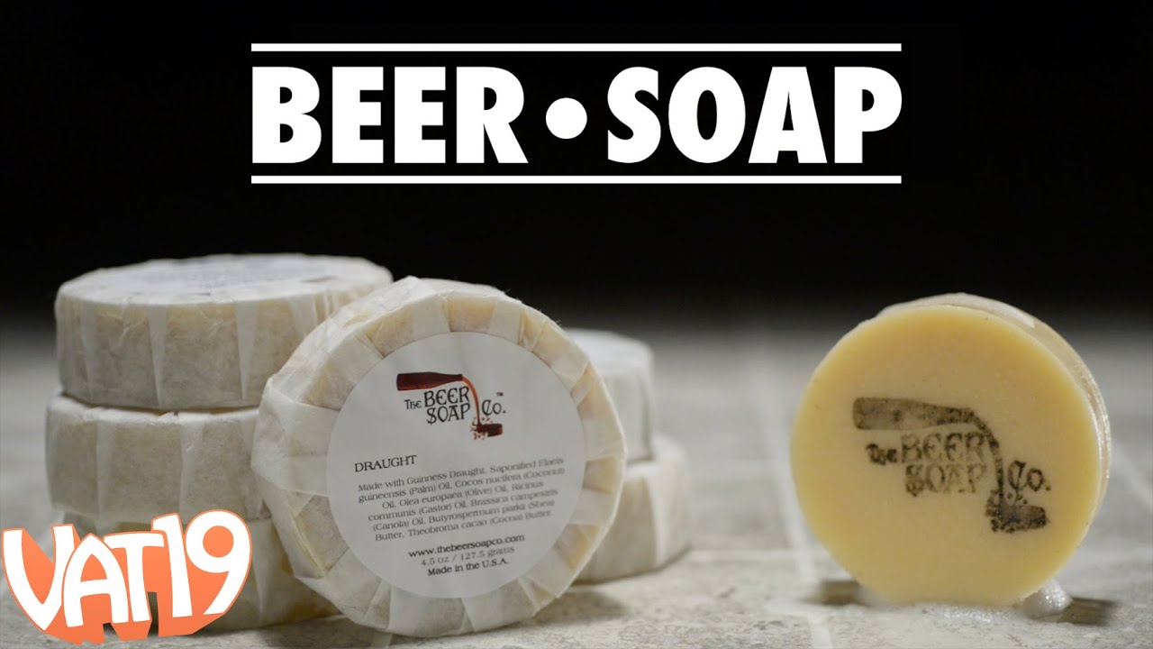 Soap made from real beer! - YouTube