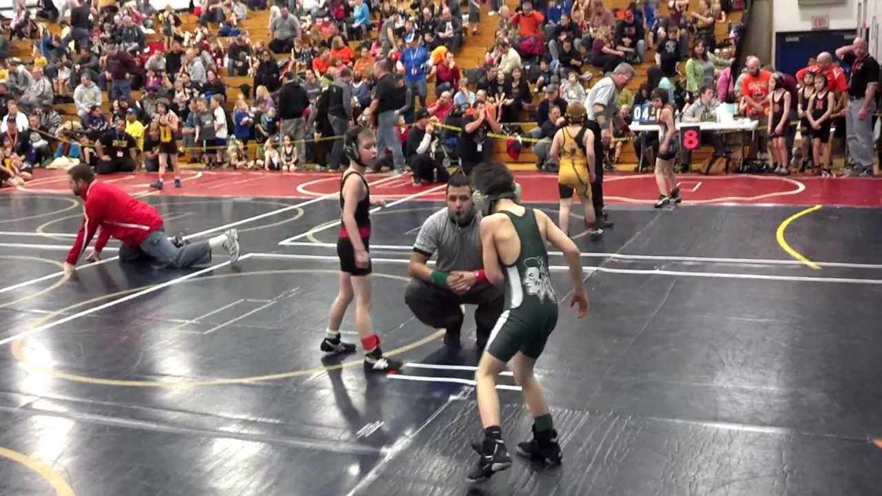 Rylan Breen wrestling Tournament 2/3/13 Match 1 - YouTube