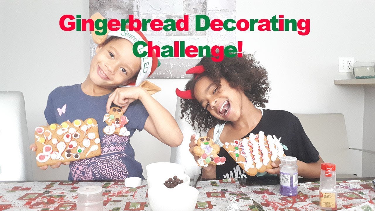 GINGERBREAD DECORATING CHALLENGE! - YouTube