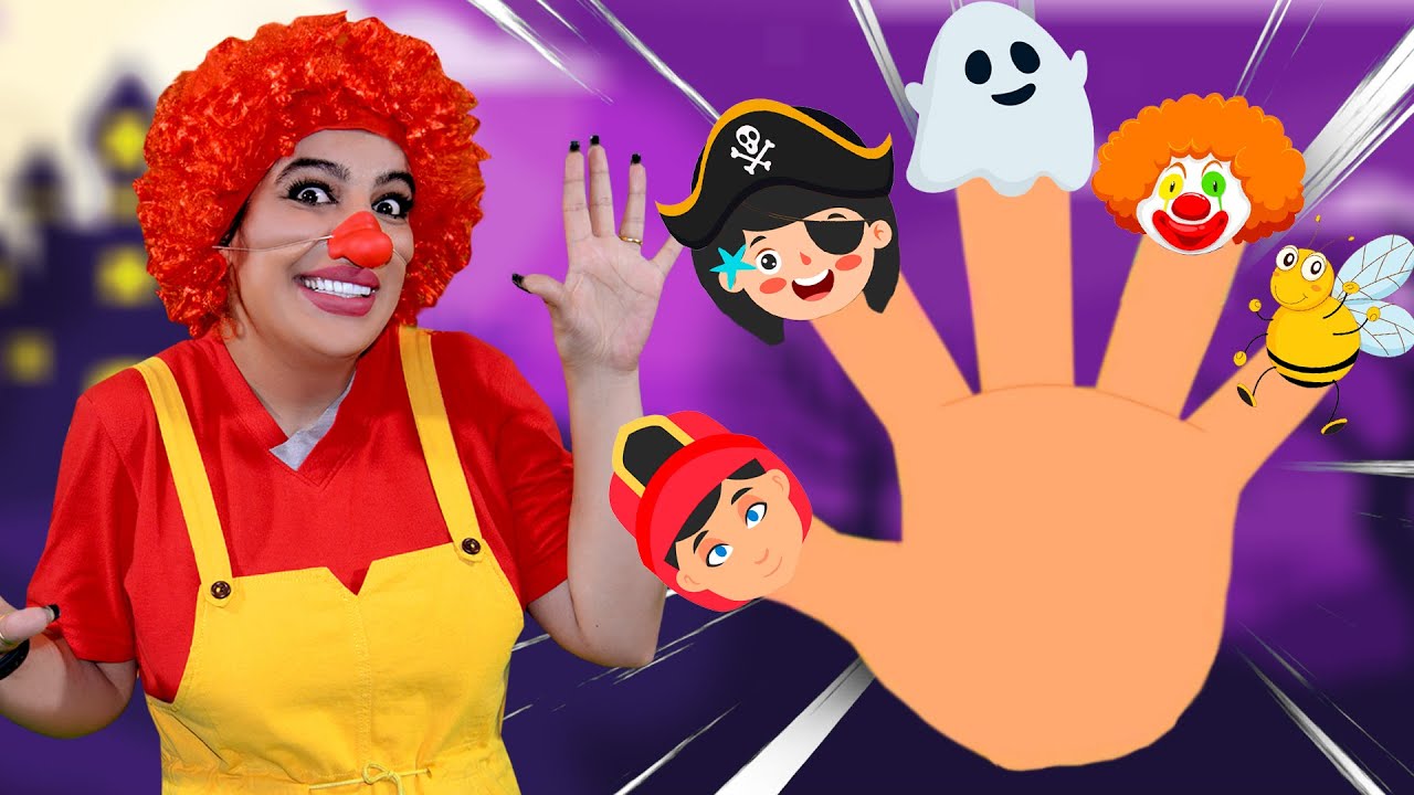 🖐Halloween Finger Family 🎃 Halloween Costumes Song 👻High Five - YouTube