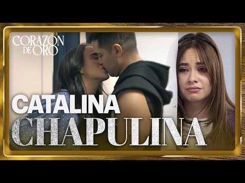 Catalina y Leandro se besan...¡frente a Miranda! | Corazón de Oro 1/4 | Capítulo 48