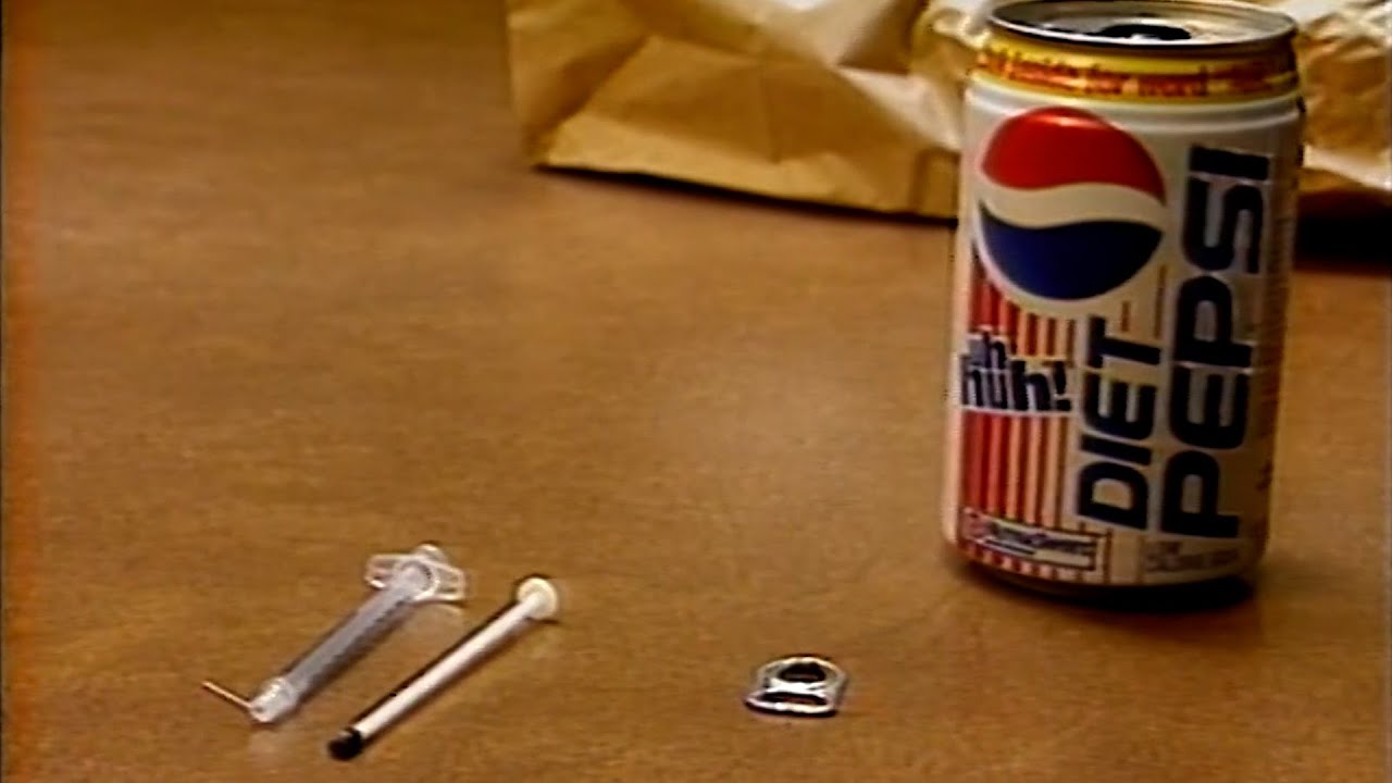 Syringe found inside Diet Pepsi - YouTube