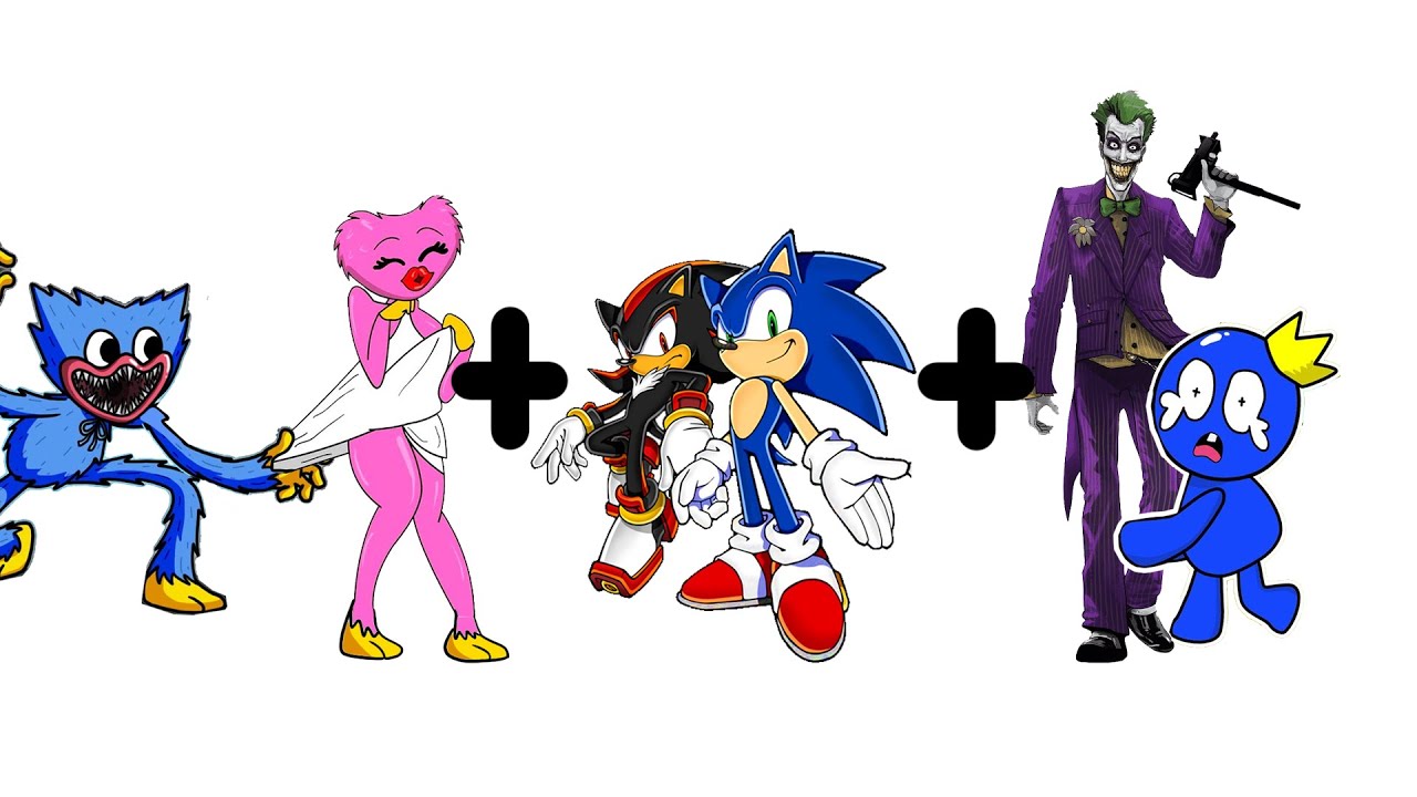 SONIC+SHADOW+Huggy WuggyPoppy Playtime+Kissy Missy's+Roblox (Rainbow ...