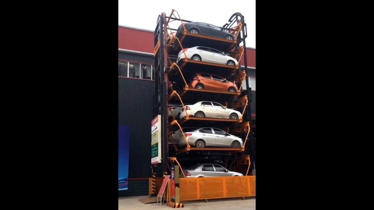 PCX-12D 12 Sedan Car Rotary Car Stacking Carousel Parking System - YouTube