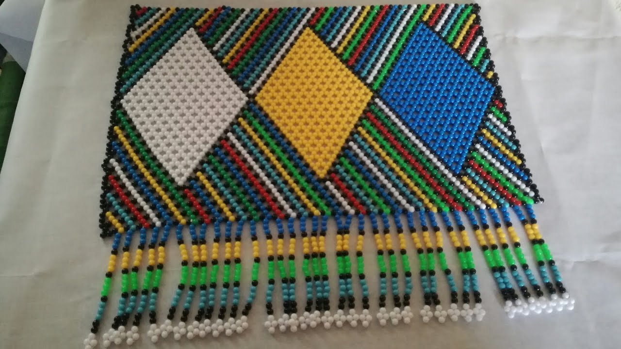 Last part Zulu beaded apron tutorial. STRING DAY!!!!!!🤣🤣🤣 - YouTube