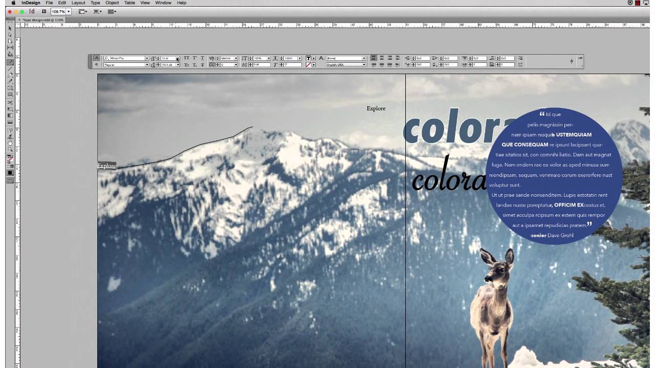 Style Display Text in InDesign - YouTube
