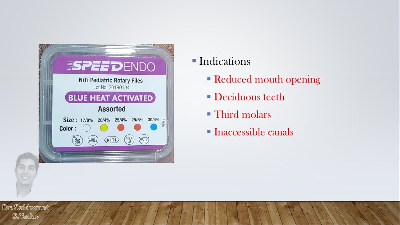 Pediatric Rotary Files ( 16 mm length), Rotary files for Reduced Mouth ...