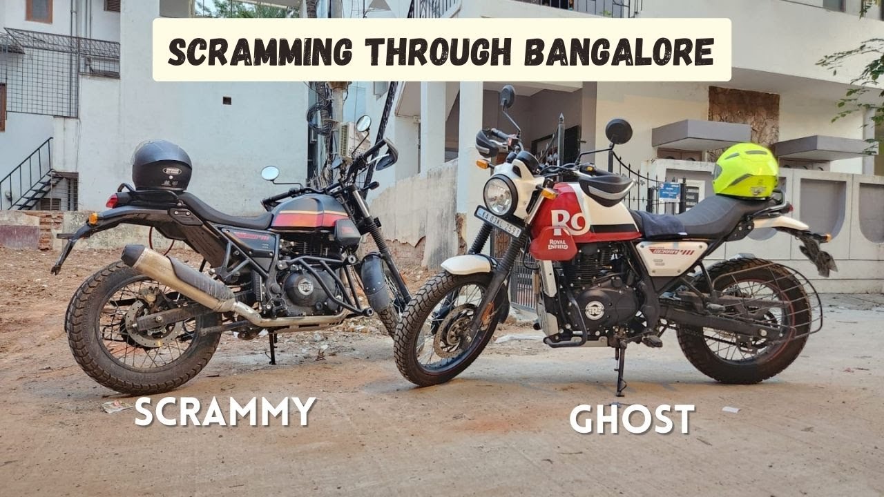 Scramming through Bangalore | RE Scram 411 | Bengaluru City Ride - YouTube