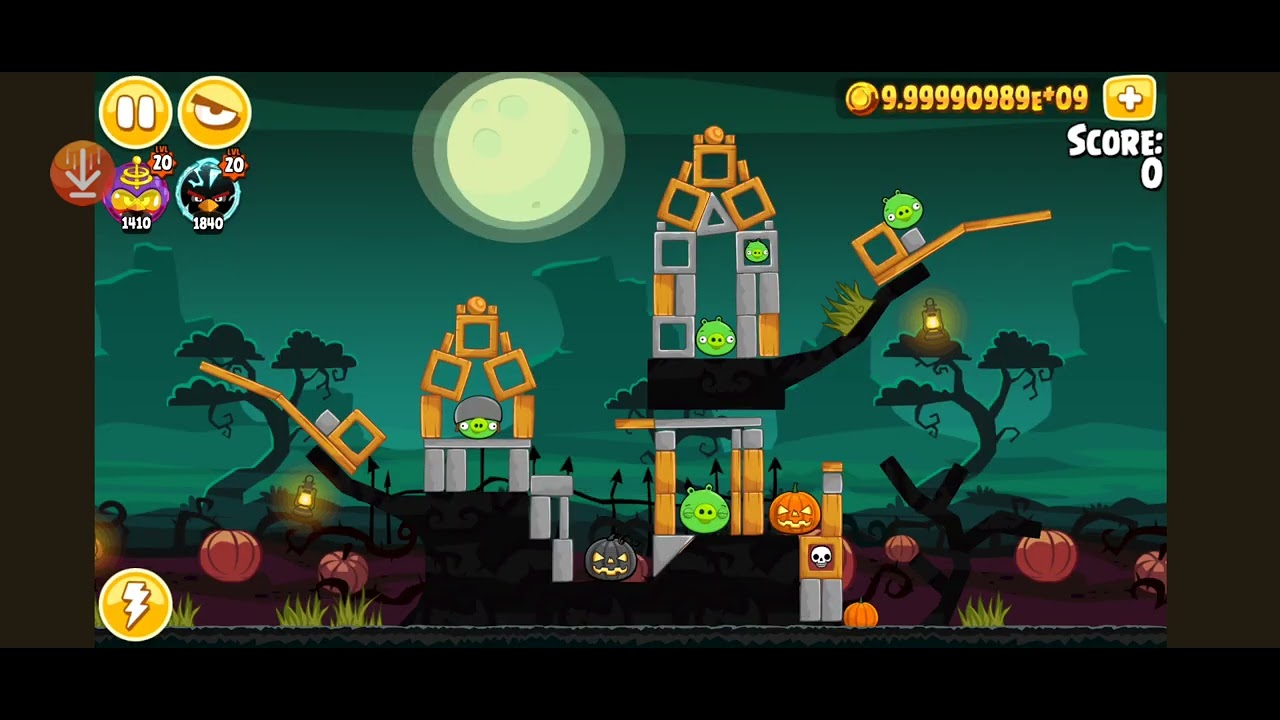 Angry birds Seasons: Ham'O'Ween all levels 1 - 30 - YouTube