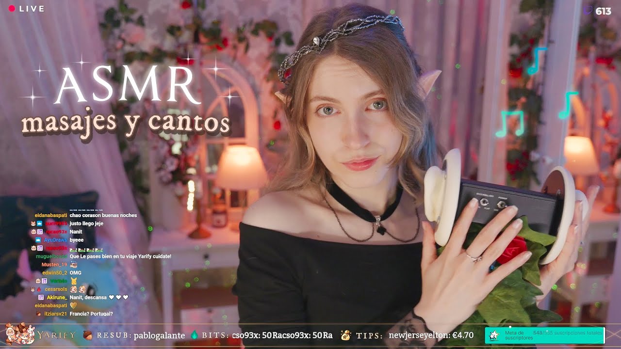 ASMR 3DIO Masajes y Cantos Celestiales con Yarify la elfa - YouTube