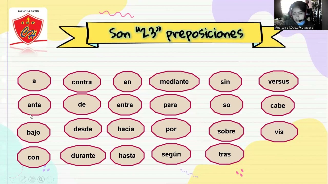 CONECTORES I: PREPOSICIONES - 4TO DE PRIMARIA /CH - YouTube