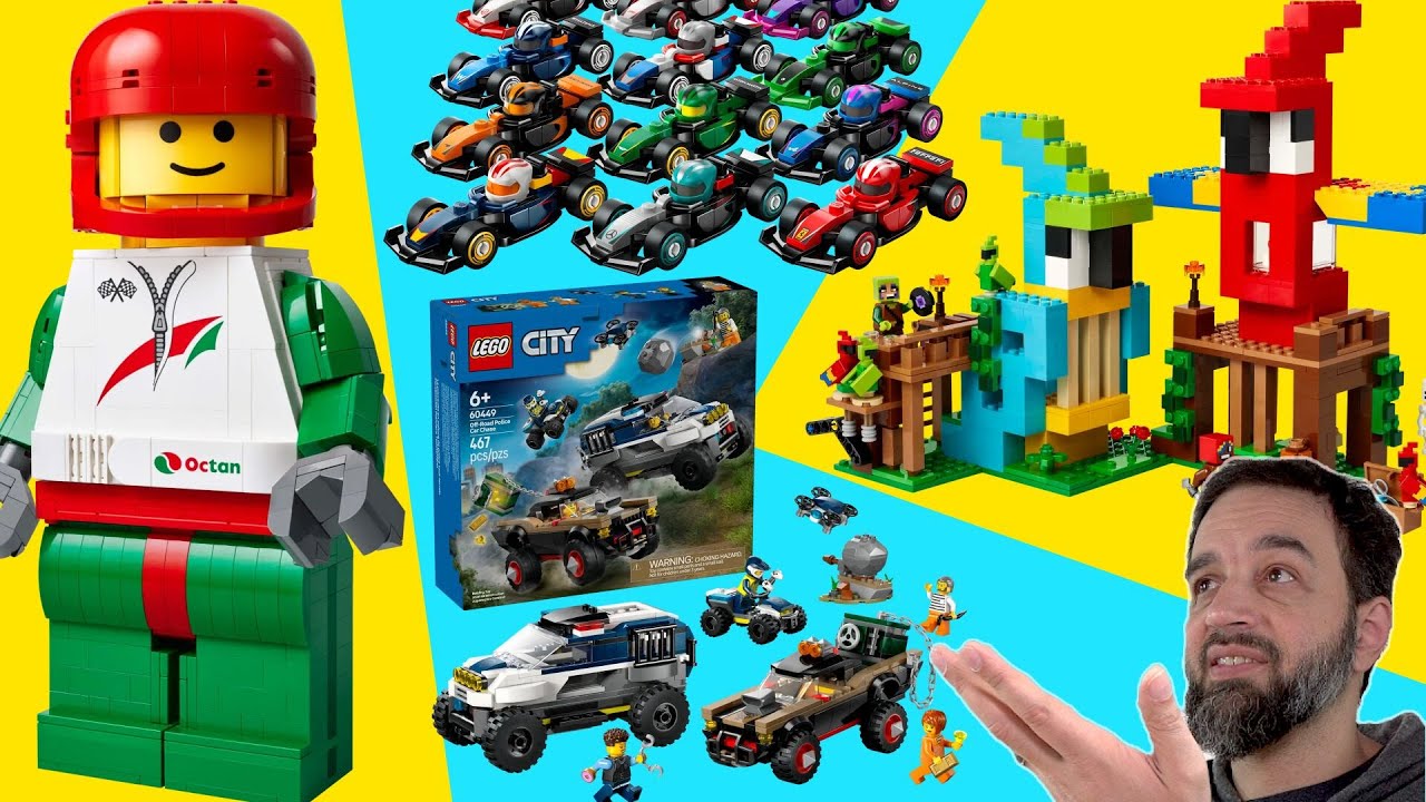 LEGO Spring 2025 REVEALS! Giant fig, Minecraft Parrots, Police, F1 ...