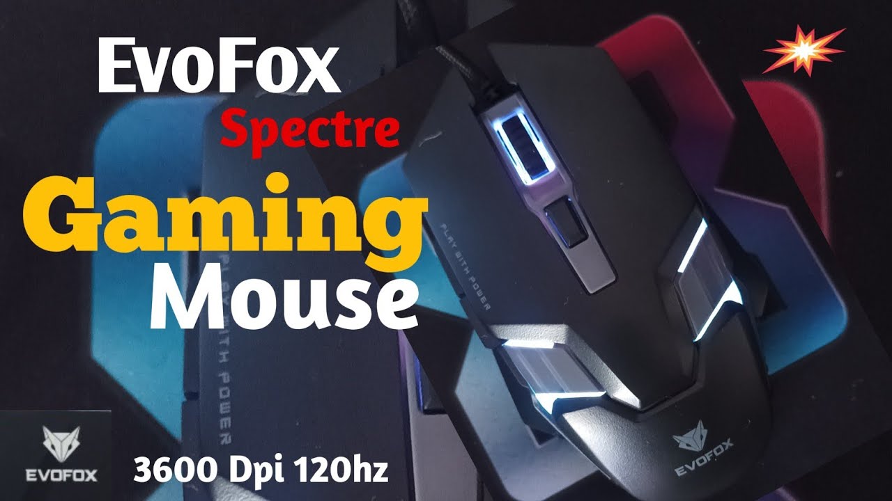 EvoFox Spectre | Gaming Mouse | 3600dpi 120hz Unboxing & Review #gaming ...