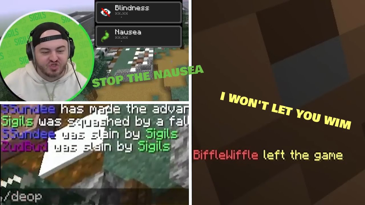 Sigils gets fed up of Biffle, Zud and SSundee trolling - YouTube