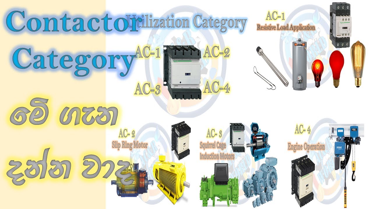 Types Of Contactor | Contactor Category - AC&R World - YouTube