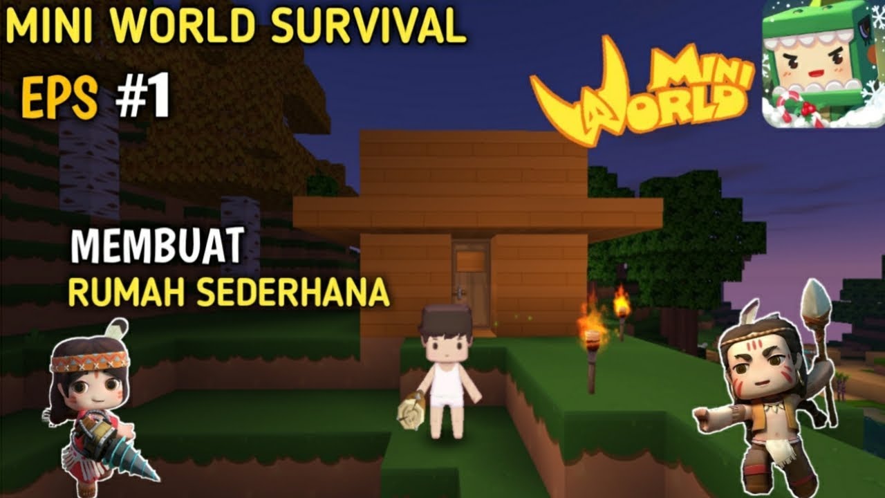 MEMULAI PETUALANGAN SURVIVAL DI MINI WORLD BLOCK ART !!!! - MINI WORLD ...