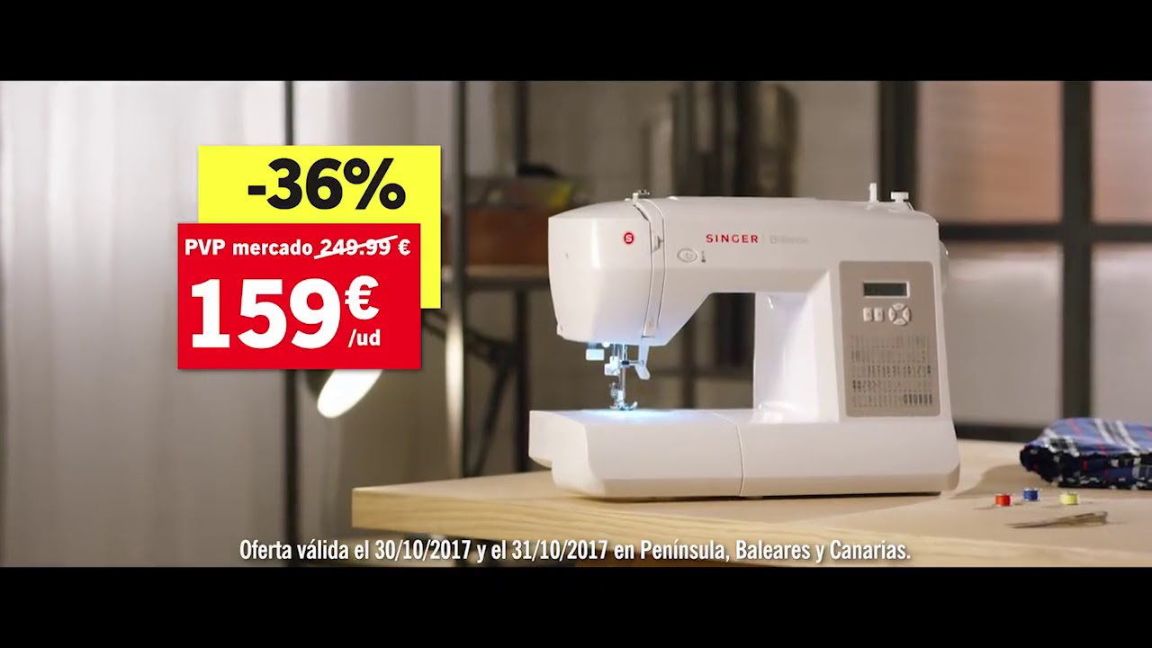 Máquina Overlock y Máquina de Coser Singer de Lidl - YouTube