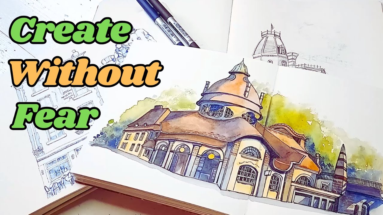 The EASY METHOD to ditch 99% of Your Sketchbook Anxiety| Ink & Wash Art ...