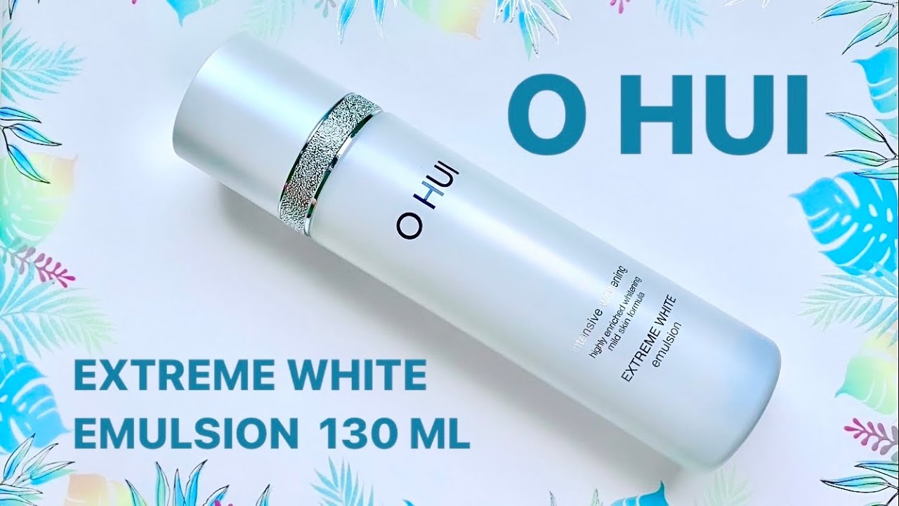 O HUI Extreme White Emulsion 130 ml - YouTube