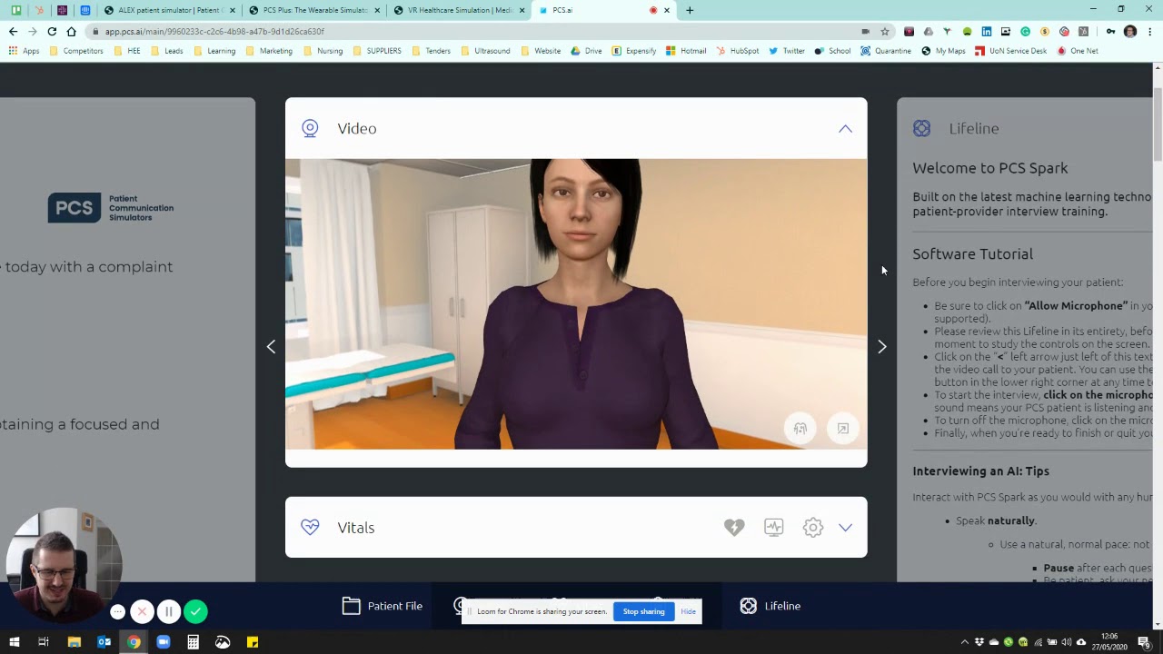 Demo of PCS Spark | VR Healthcare Training for Distance Learning ...