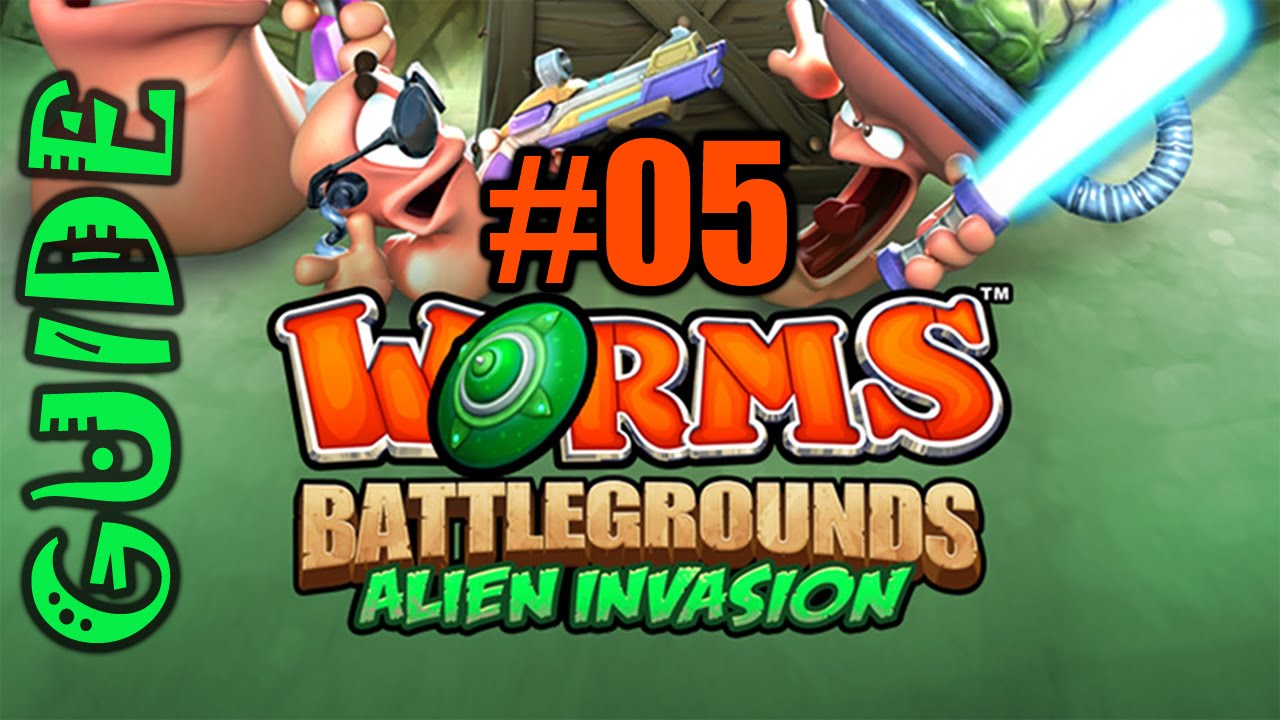 Worms Battlegrounds - Alien Invasion DLC - Mission en suspension - YouTube