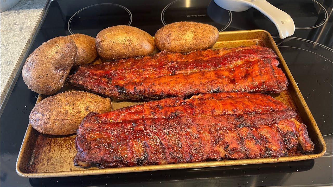 321 Smoked Ribs n’ Spuds - Duelling Louisiana Black Label Smokers - YouTube