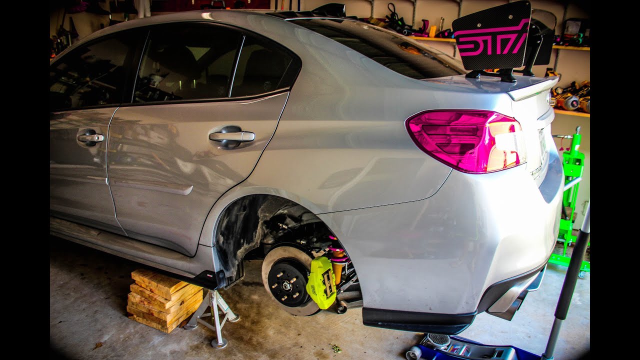 JDM STi track suspension review on 2017 WRX - YouTube