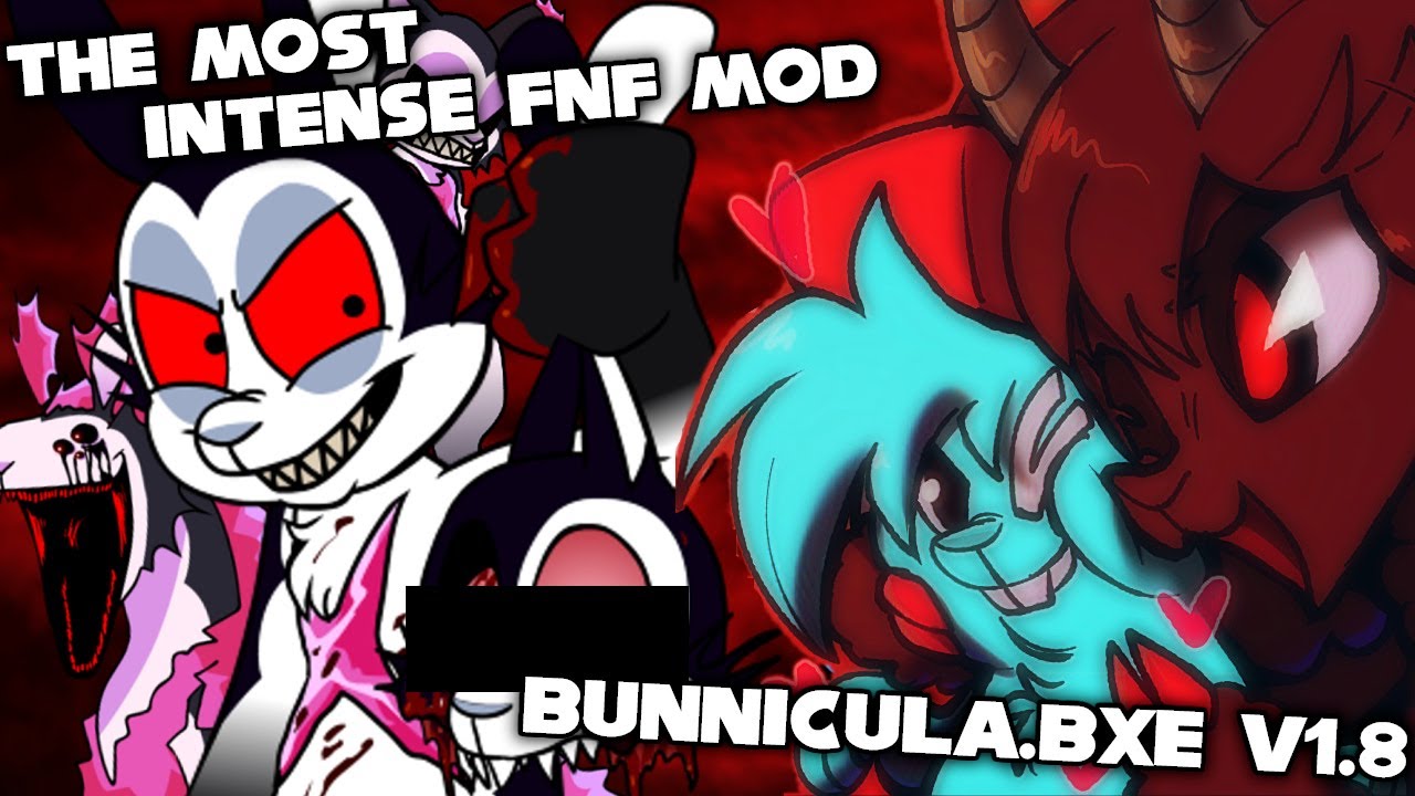 FNF | The Most Intense FNF Mod! Bunnicula.BXE V1.8 (GAME OVER +16 +18 ...