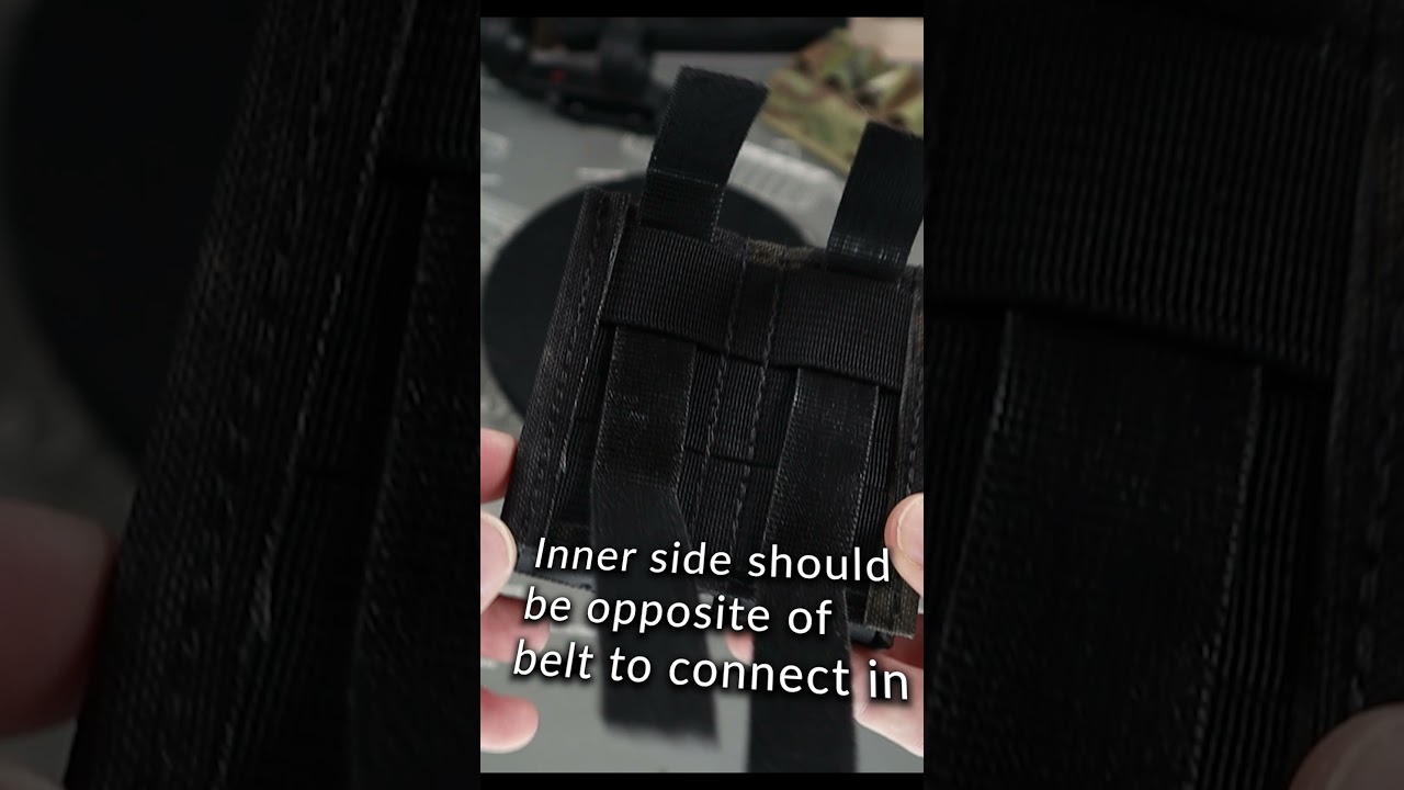 How to connect MOLLE pouches on your Battle belt with Velcro One Wrap ...