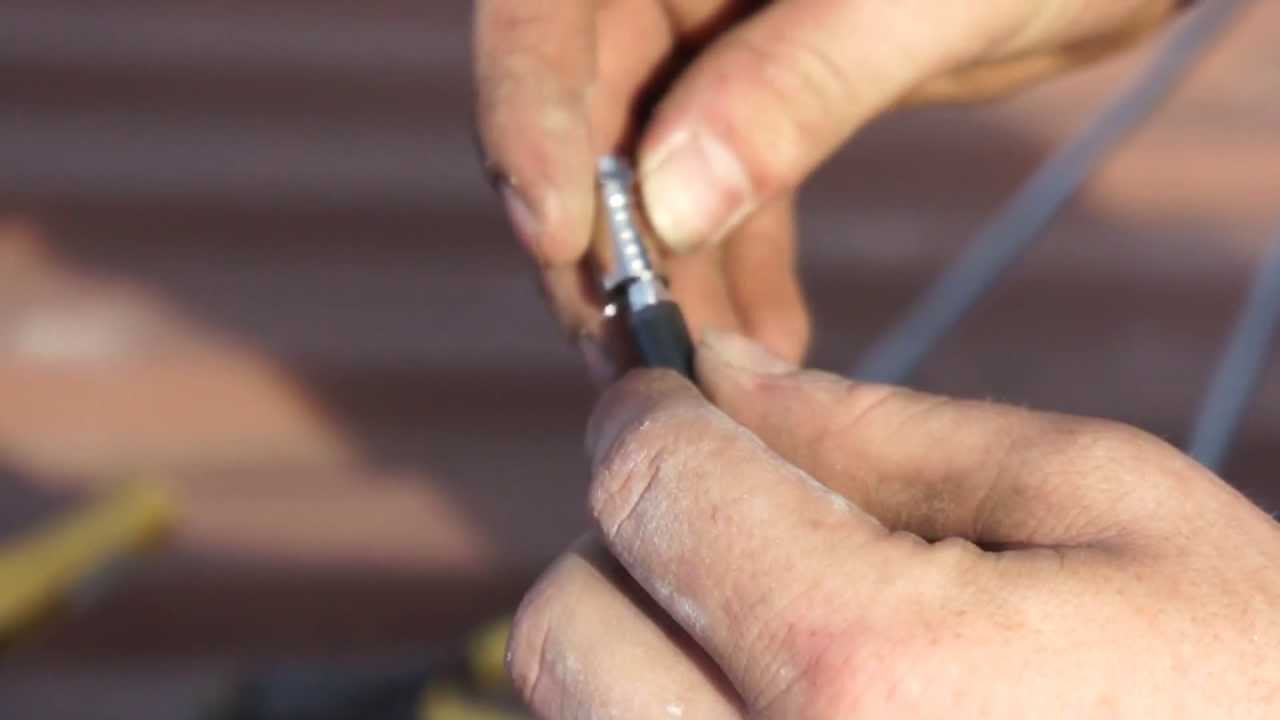 Fitting an F connector - Terminating Coax cable quick vid - YouTube