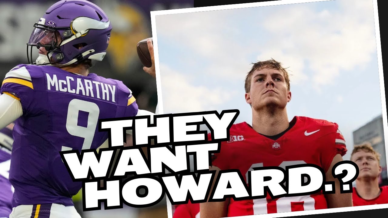 The Minnesota Vikings EXPECTED to DRAFT Will Howard.?! Does it make ...