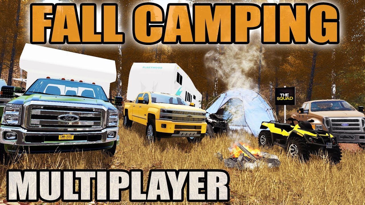 FARMING SIMULATOR 2017 | FALL CAMPING DOWN BY THE RIVER | NEW RV, BOATS ...