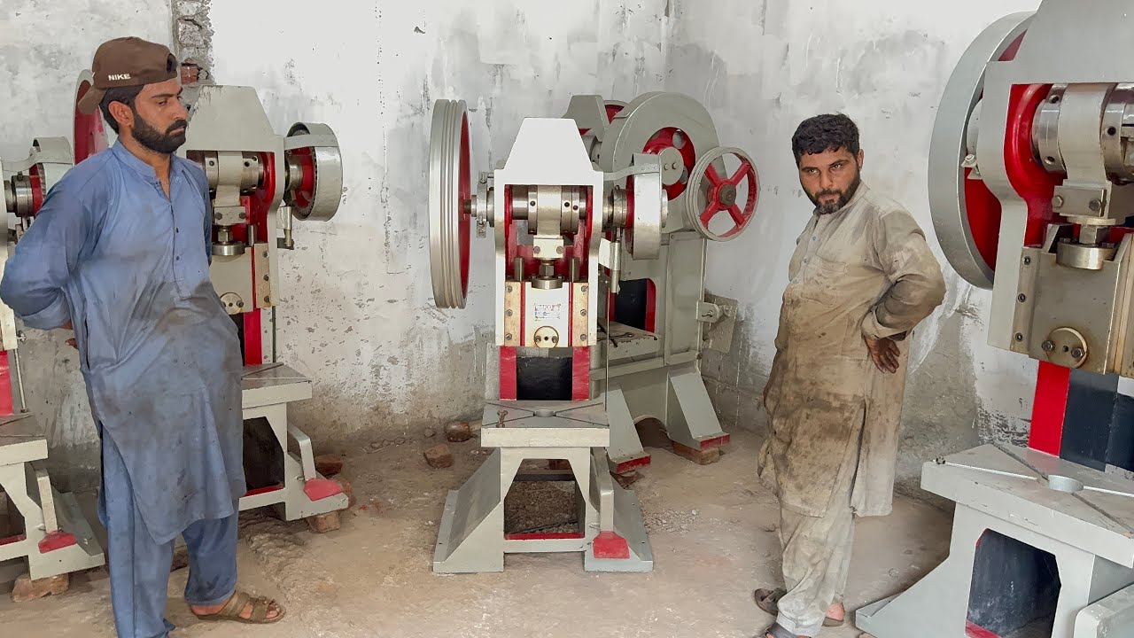 The process of manufacturing and fitting 5 ton press machine - YouTube
