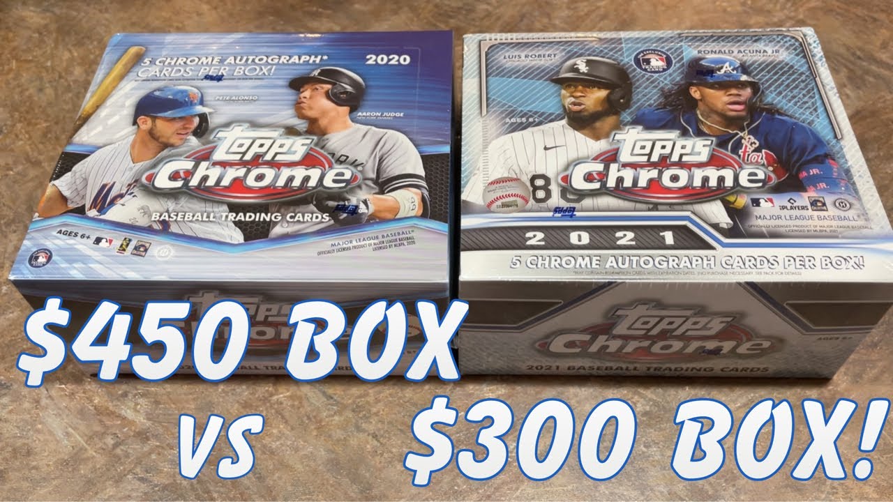 2020 TOPPS CHROME JUMBO vs 2021 TOPPS CHROME JUMBO! (Face off Friday ...