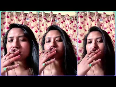 Cute girl smoking Live on tango ❤️ | smoking indian girl