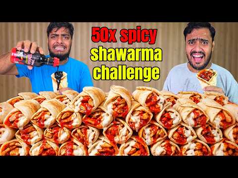 Spiciest Shawarma Eating Challenge 😯 Weird Combo Ne Sab Garbar kar Dia😂
