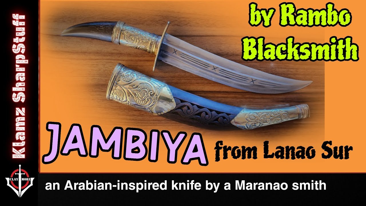 Jambiya-inspired knife, Maranao version - YouTube