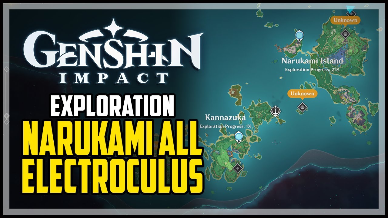Narukami Island All Electroculus Locations Genshin Impact - YouTube