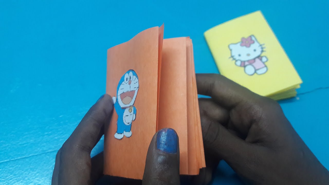 How To Make A Mini Notebook With Only One Sheet Of Paper No Glue YouTube How To Make A Mini Notebook With Only One Sheet Of Paper No Glue YouTube