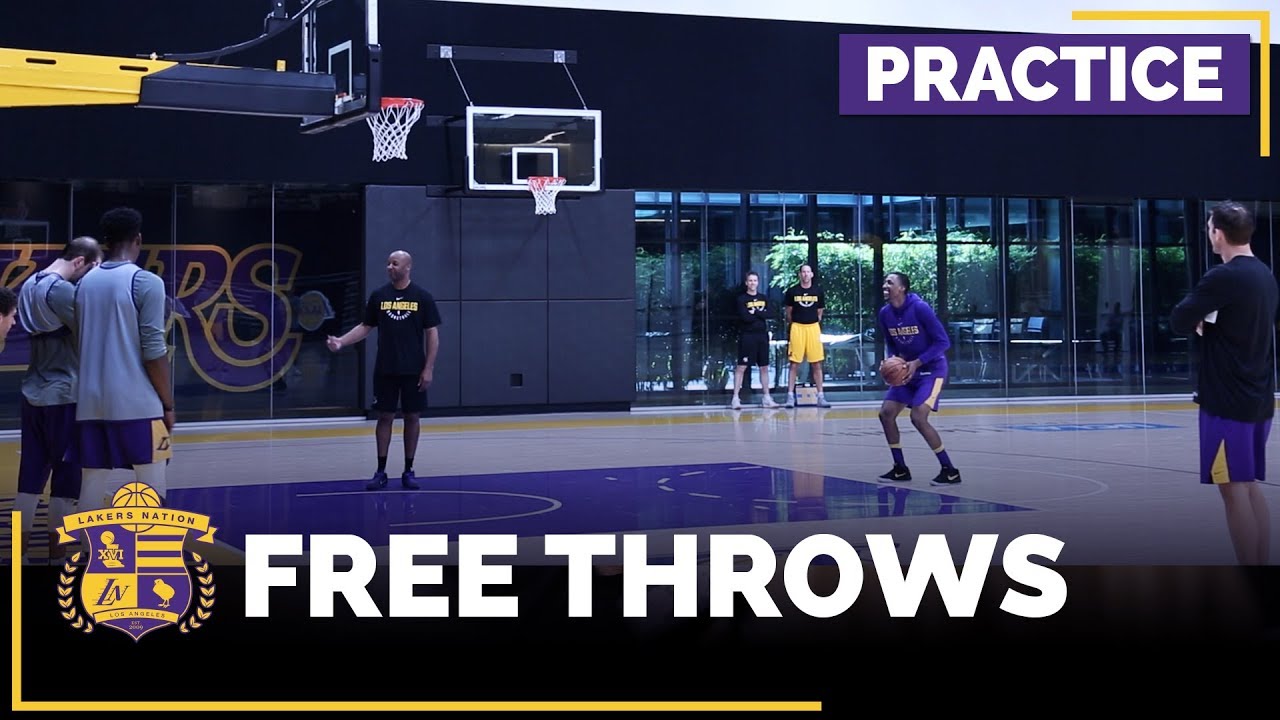 Lakers Practice: Free Throws! Free Throws! Free Throws! - YouTube